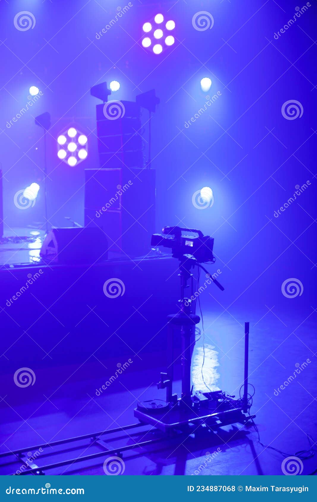 Television Camera. Camera in a Concert Hall Stock Photo - Image of ...