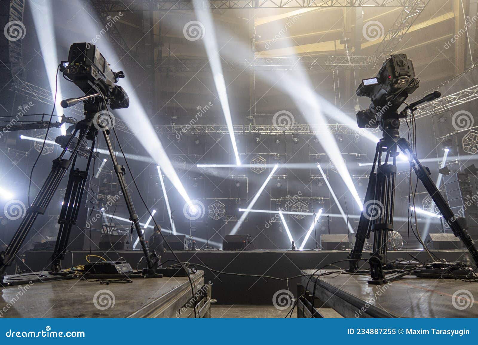 Television Camera. Camera in a Concert Hall Stock Image - Image of ...
