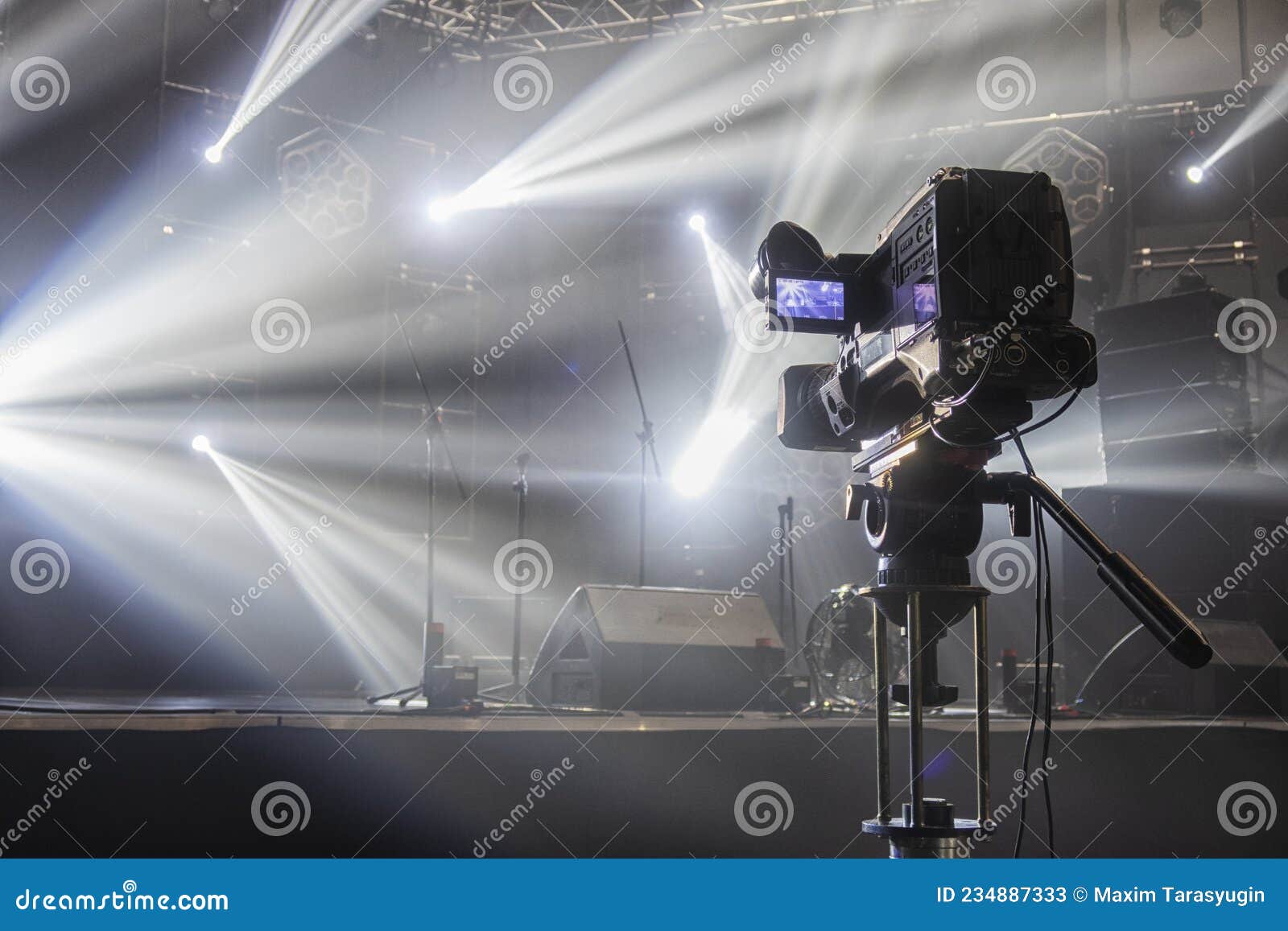 Television Camera. Camera in a Concert Hall Stock Image - Image of ...