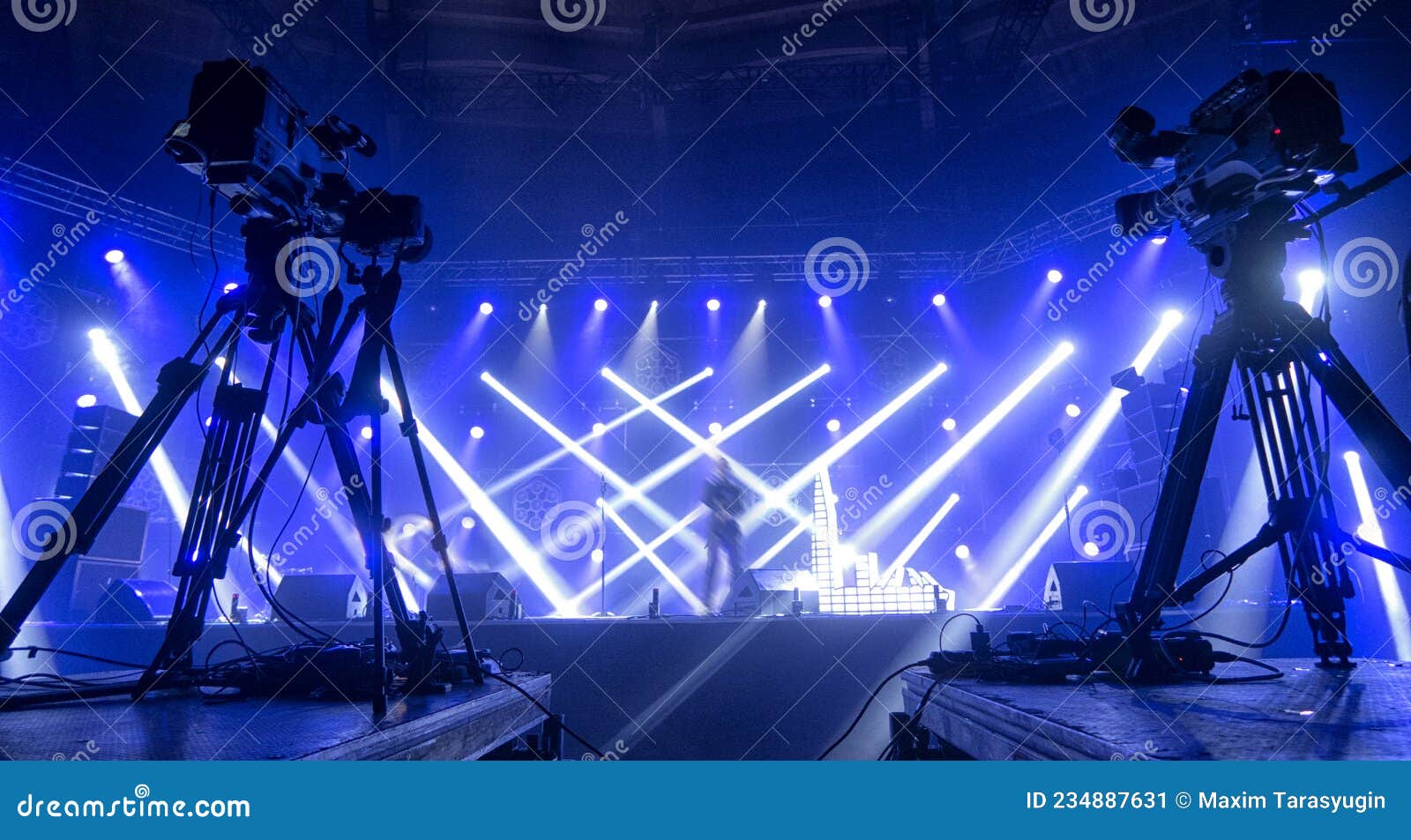 Television Camera. Camera in a Concert Hall Stock Image - Image of ...
