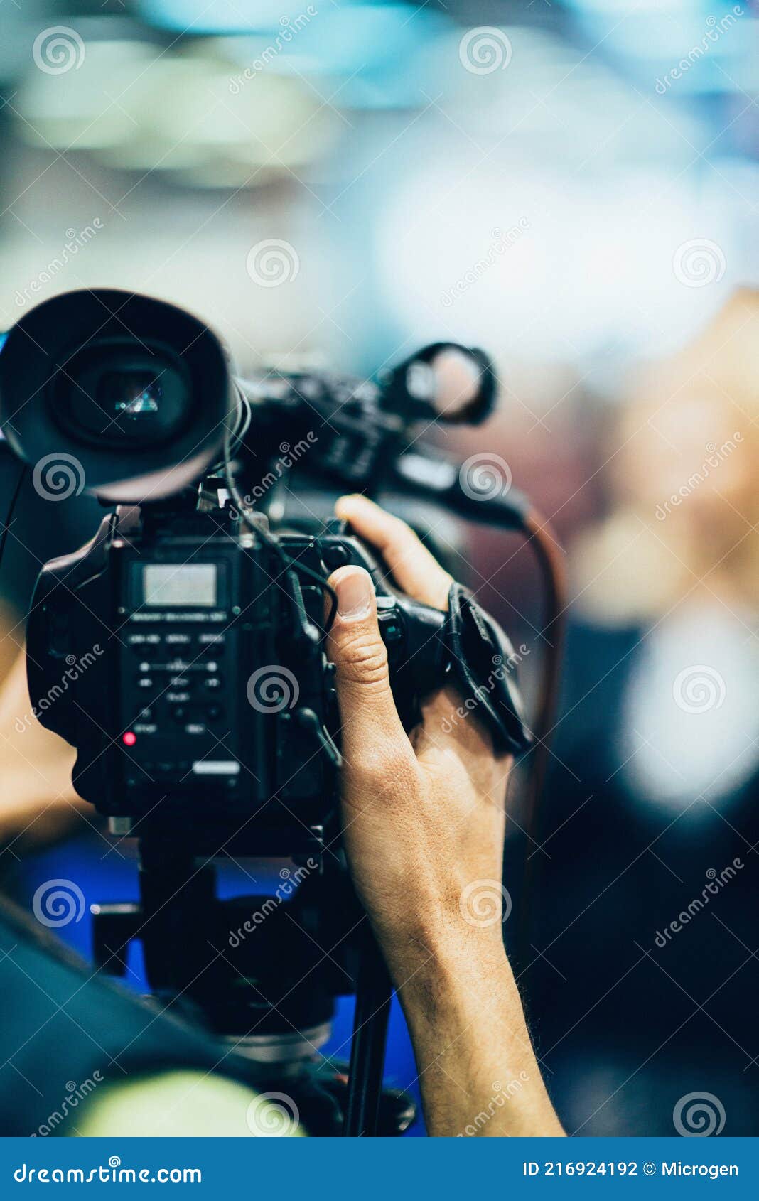 Television Camera Recording Stock Photo - Image of media, single: 216924192