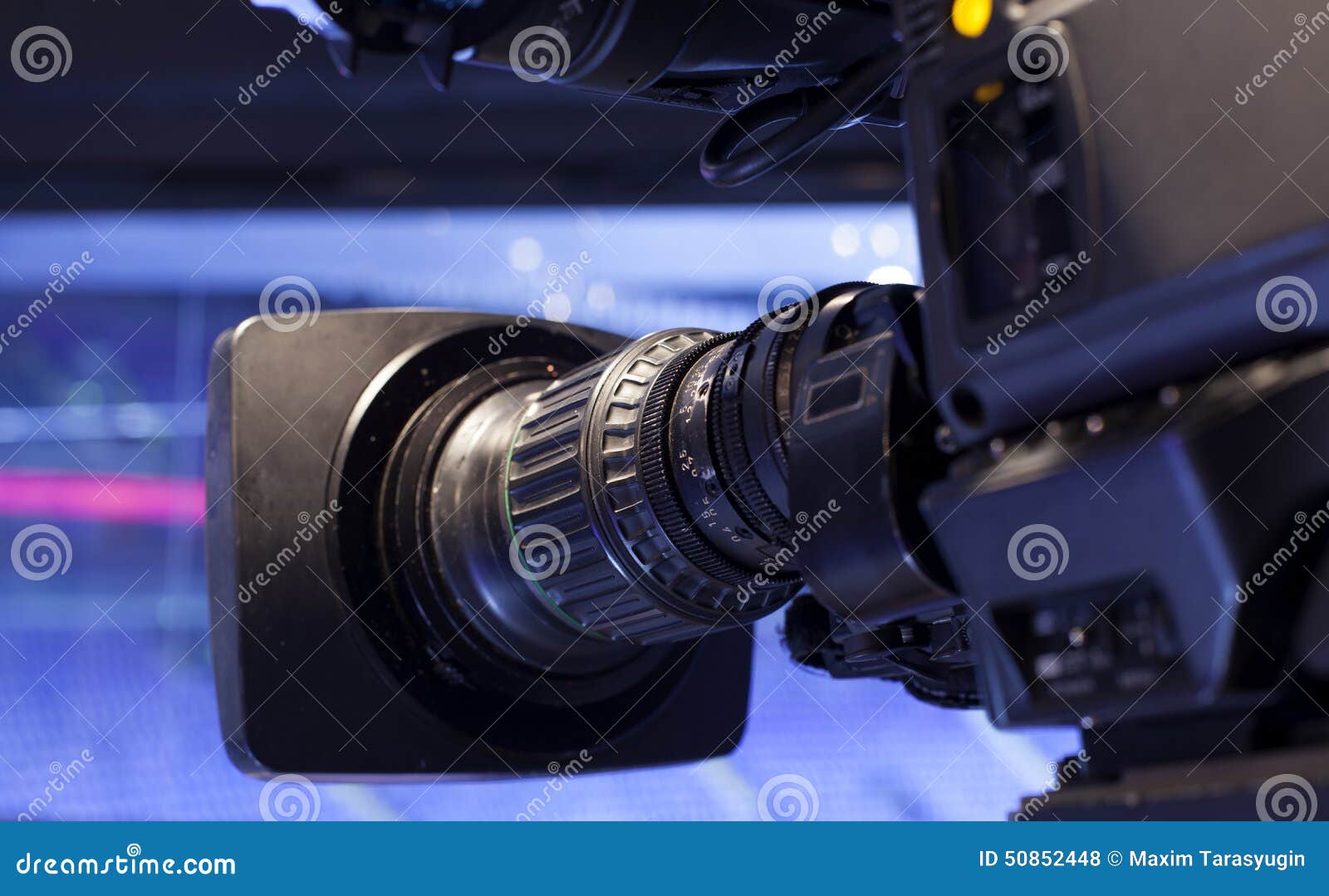 Television camera stock photo. Image of meeting, occupation - 50852448