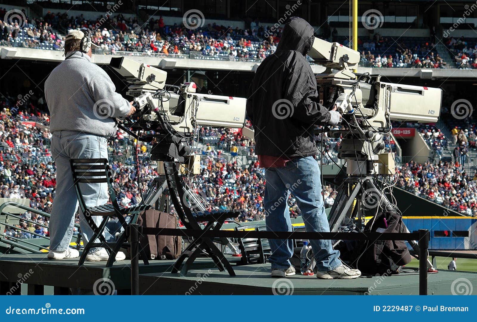 Television Cameraman stock image. Image of isolated, technology - 2229487