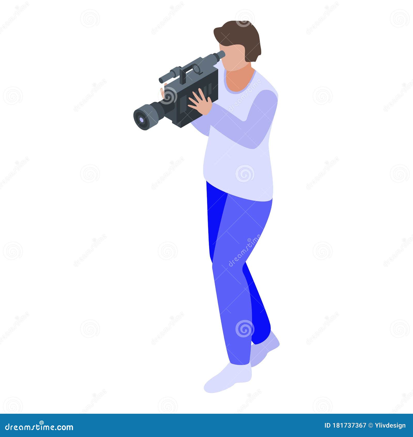 Cameraman Icon. Trendy Cameraman Logo Concept On White Background From ...