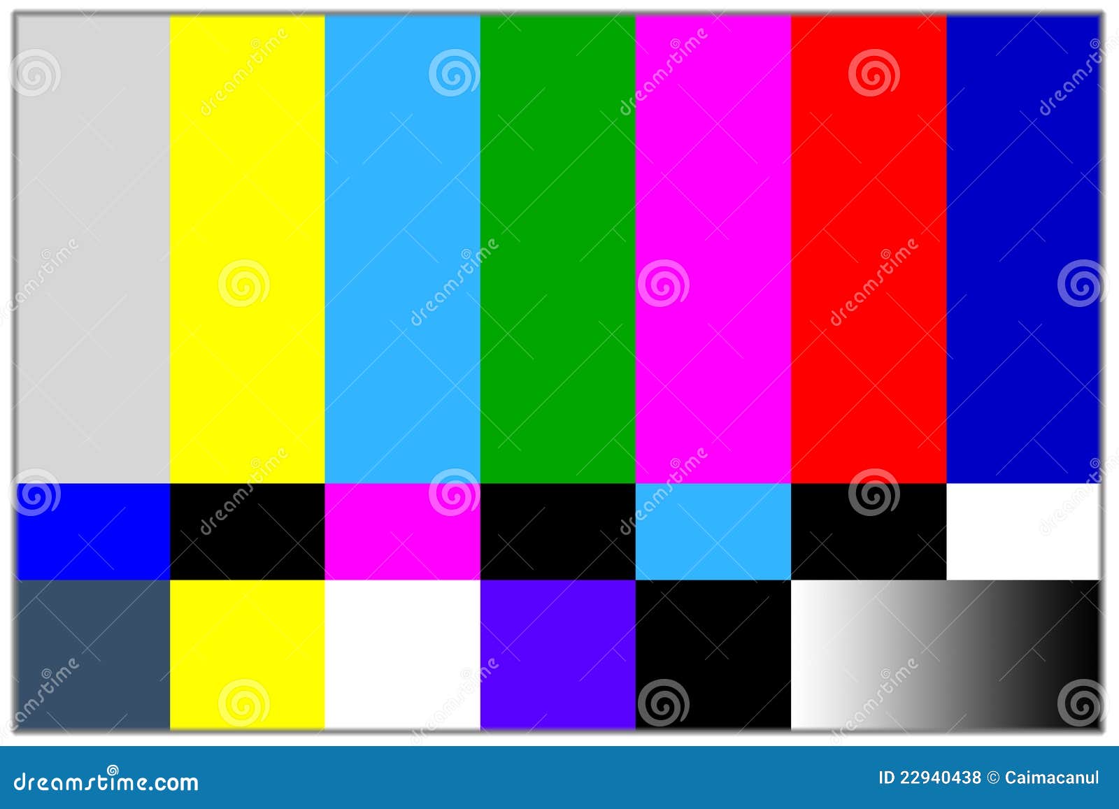 Television Colored Bars Signal Stock Illustration - Illustration of ...