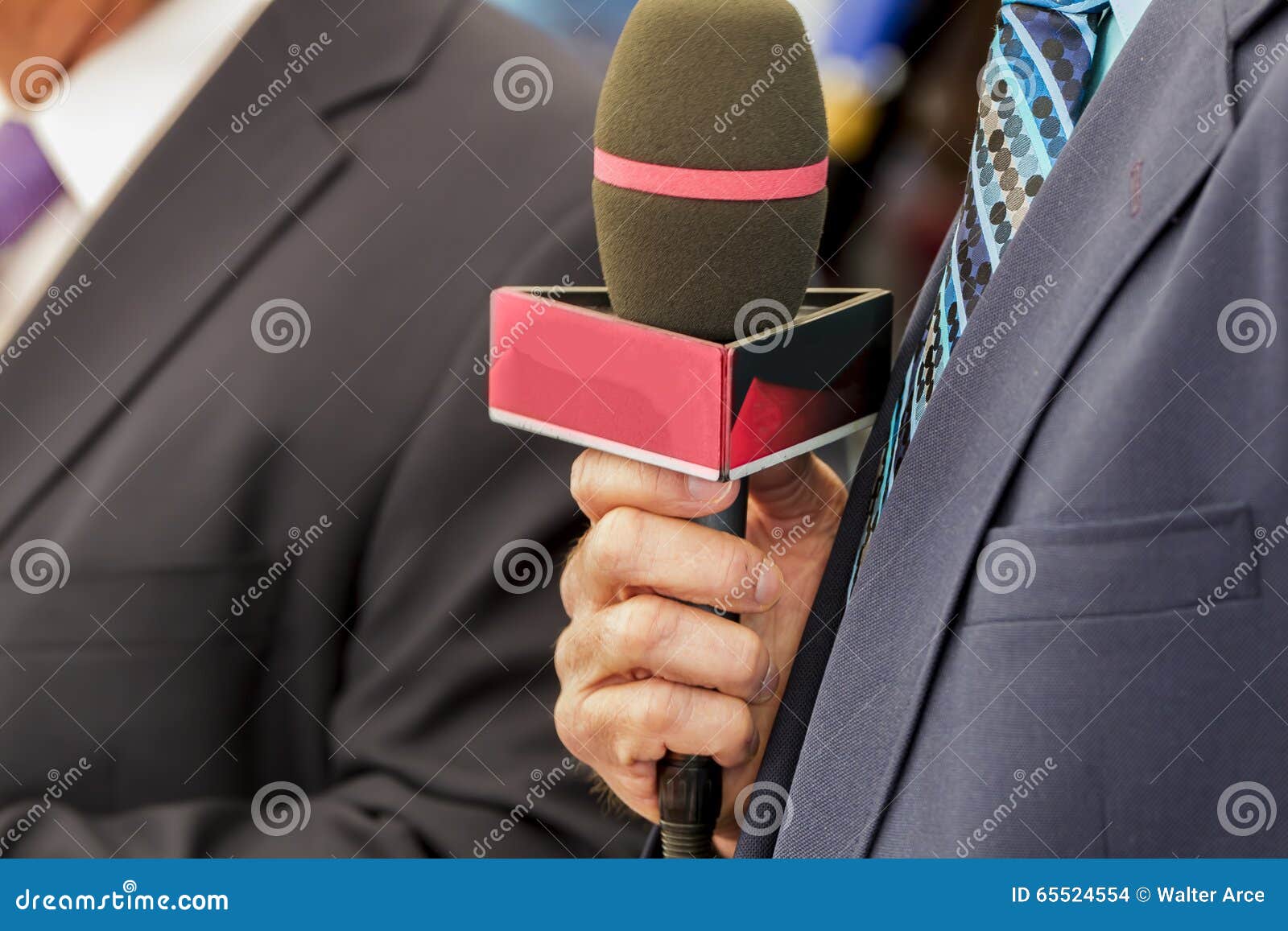 Television Commentator stock photo. Image of record, person - 65524554