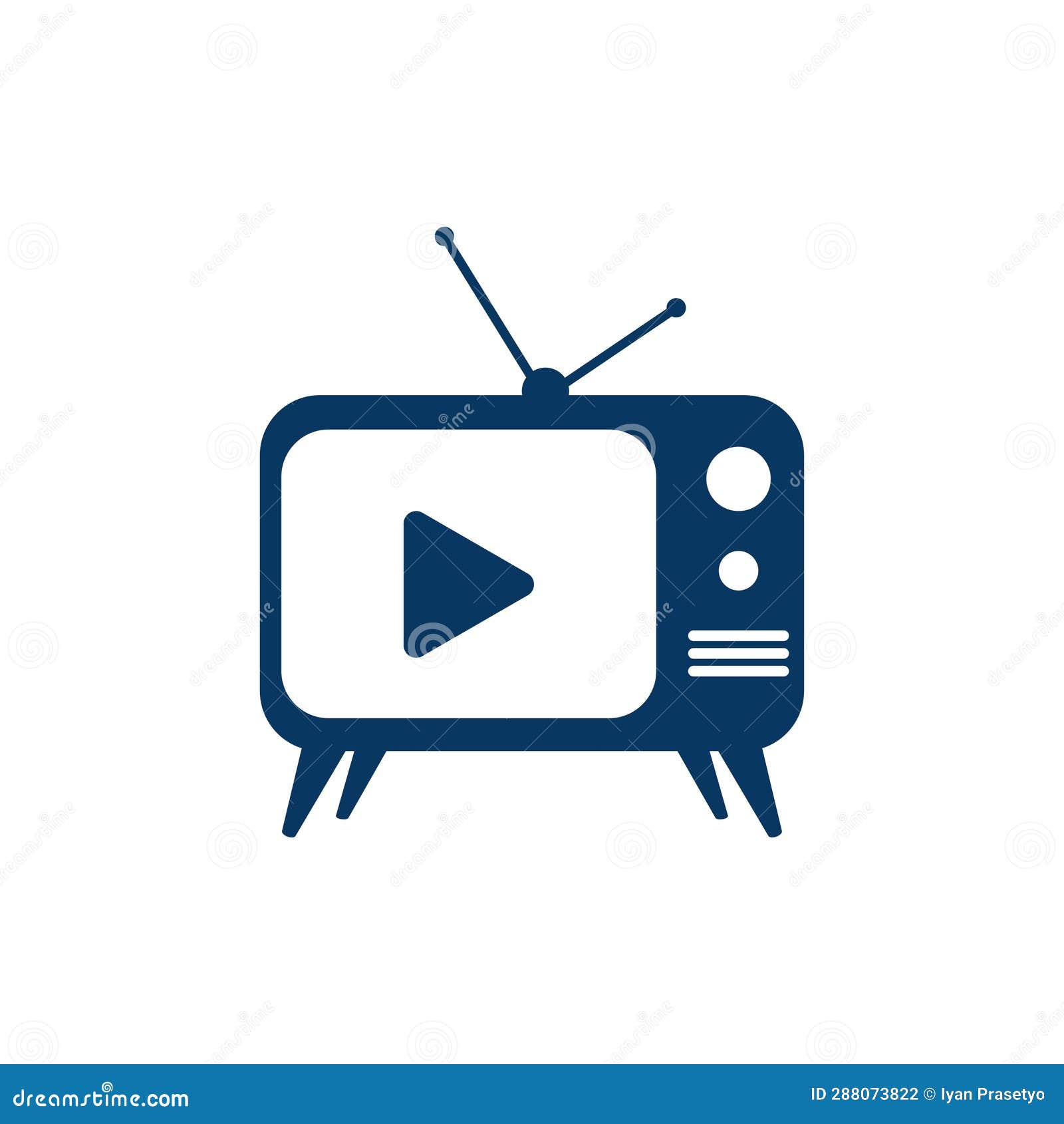 Television - Communication Icon Vector Stock Vector - Illustration of ...