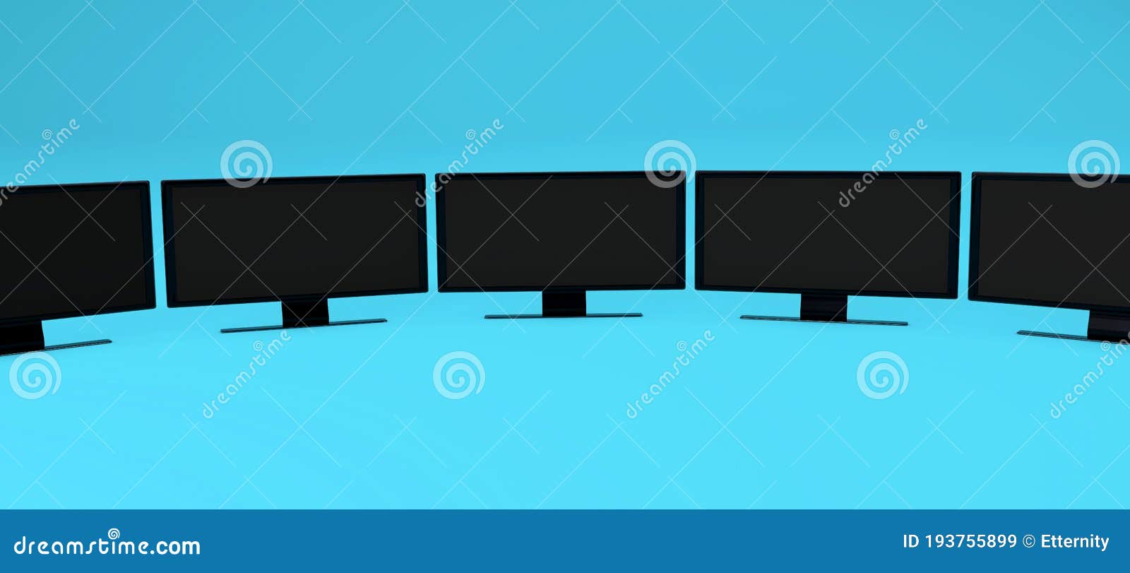 Television Concept Background Blue Isolated 3d Rendering Stock ...