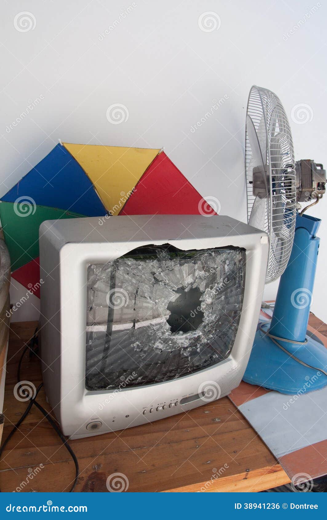 Television exploding stock photo. Image of plastic, look - 38941236