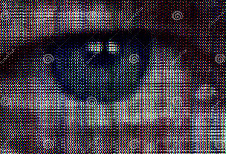 Stare Television Eye stock photo. Image of television - 51940922