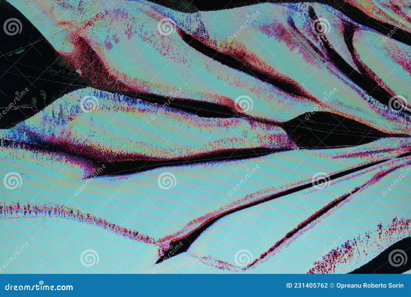 Television Failure, LCD Screen Glitch Stock Photo - Image of futuristic ...