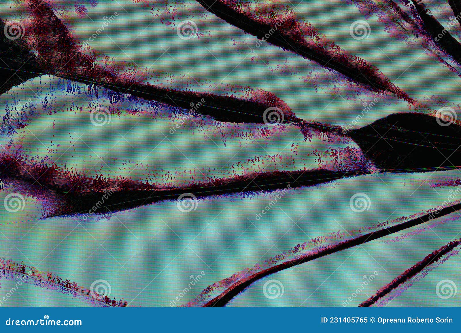 Television Failure, LCD Screen Glitch Stock Image - Image of concept ...