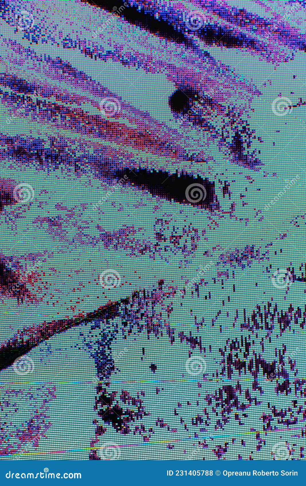 Television Failure, LCD Screen Glitch, Stock Photo - Image of fluid ...