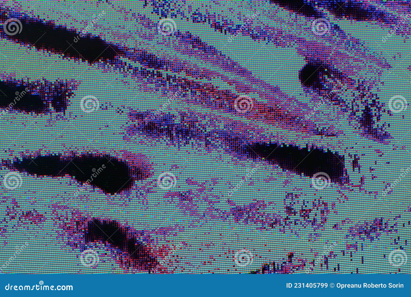 Television Failure, LCD Screen Glitch, Stock Image - Image of error ...