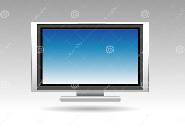 Television flat screen stock illustration. Illustration of drawing - 90851
