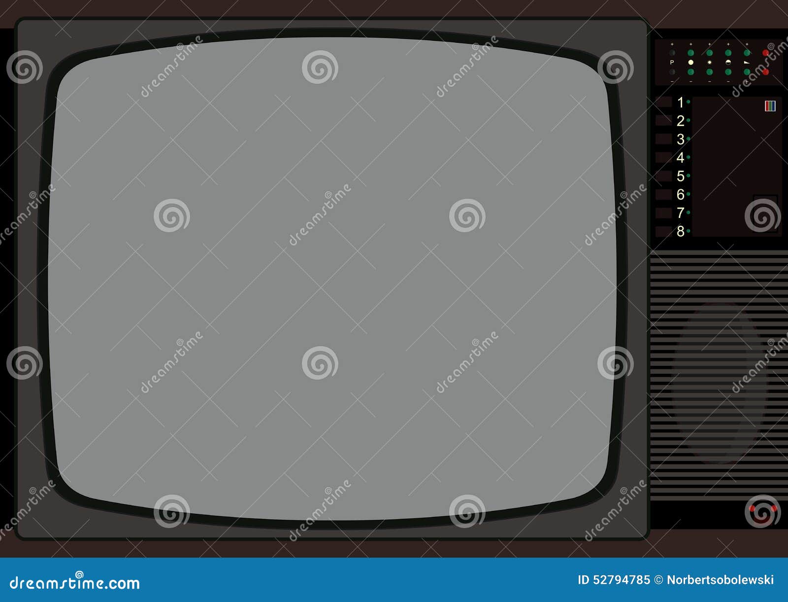 Television frame stock vector. Illustration of black - 52794785