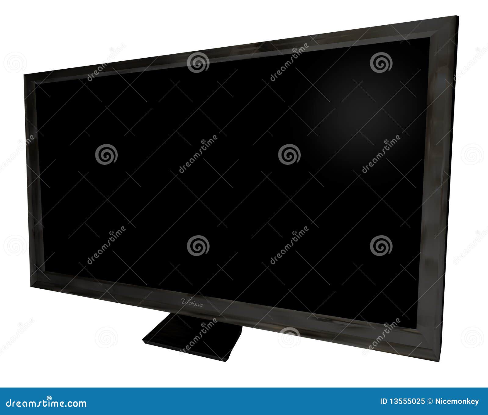 Television front angle stock illustration. Illustration of stylist ...