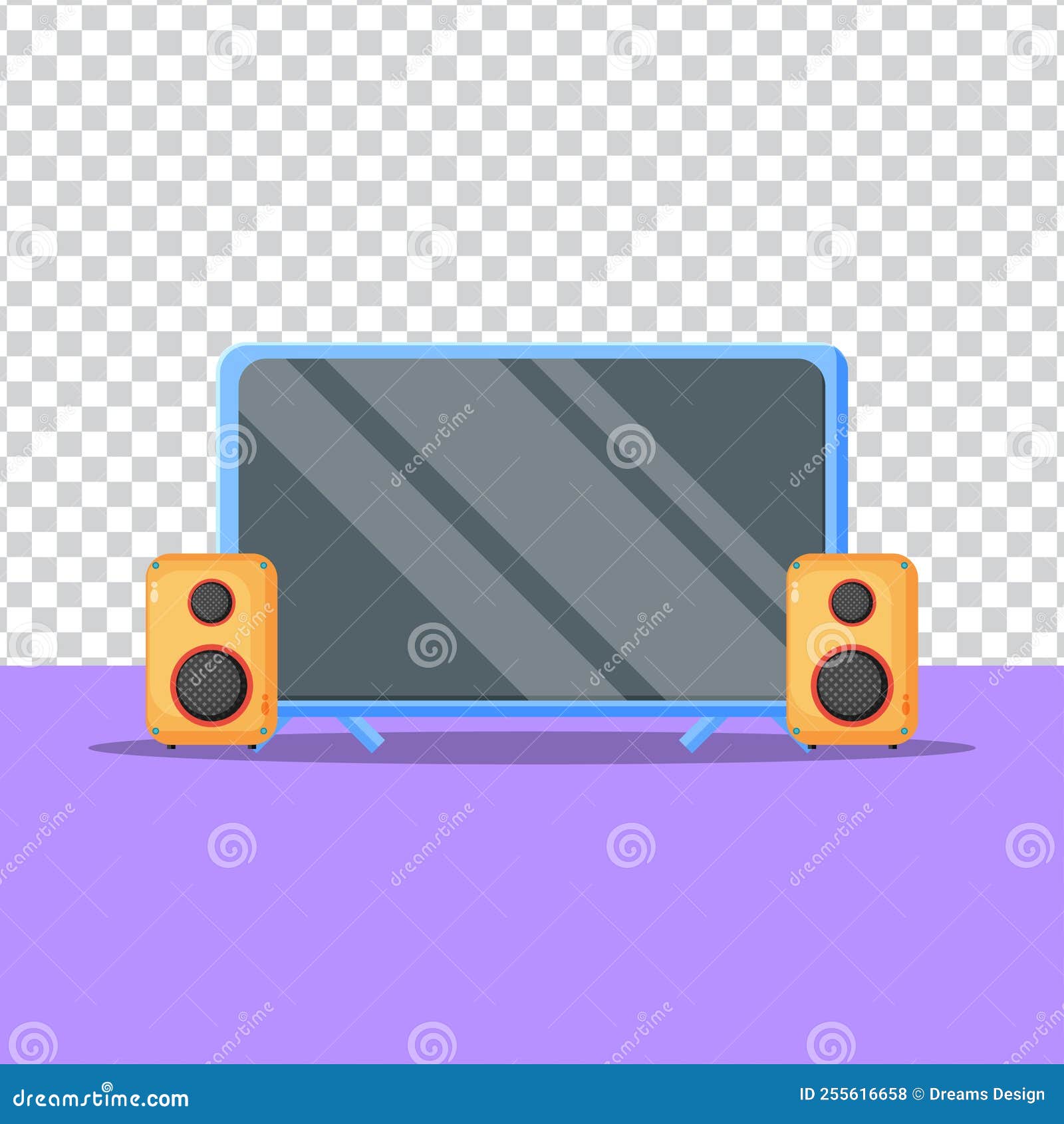 Television Icon on Blank Background Stock Vector - Illustration of ...