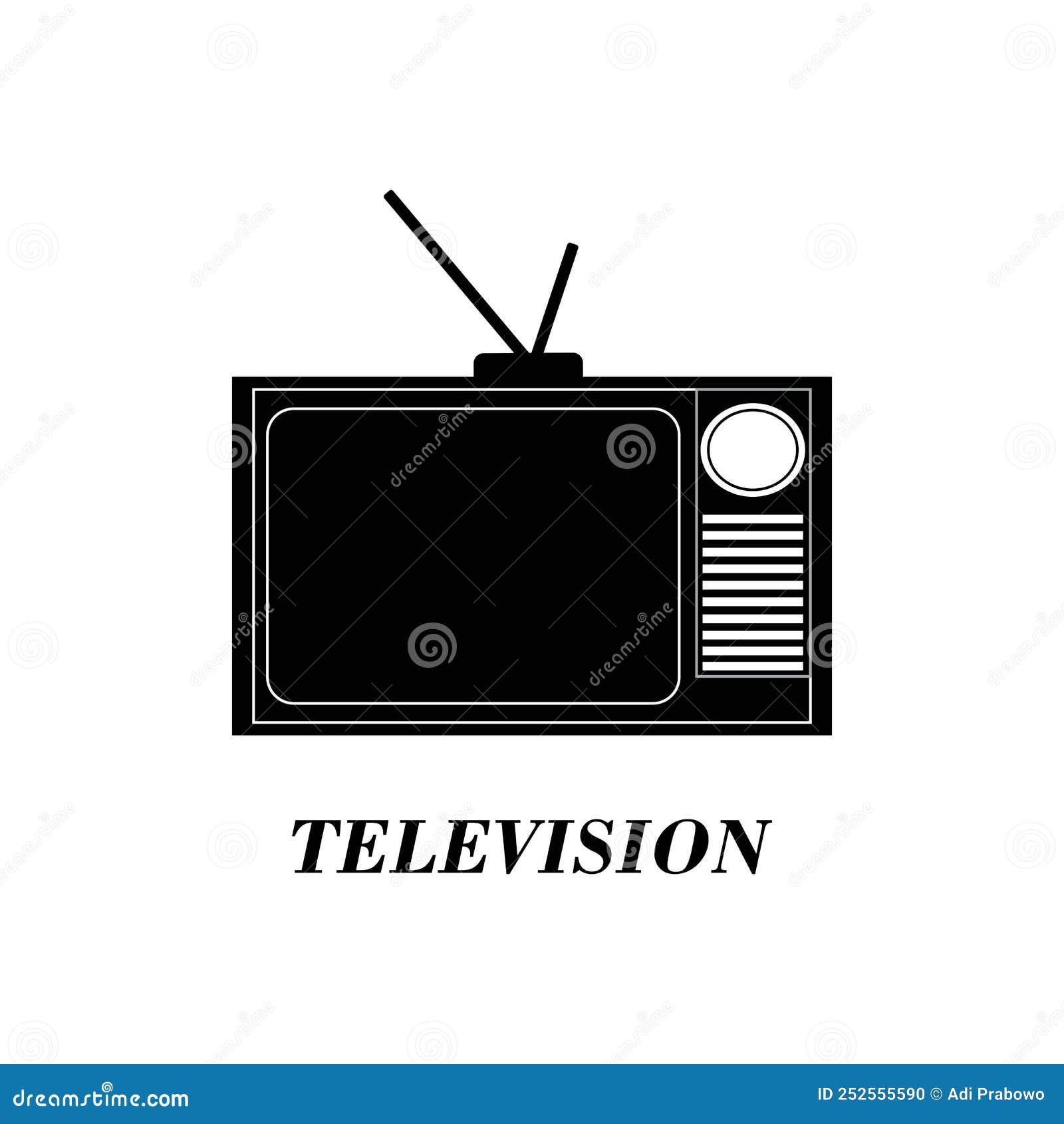 Television Icon Logo Vector Design Stock Vector - Illustration of ...