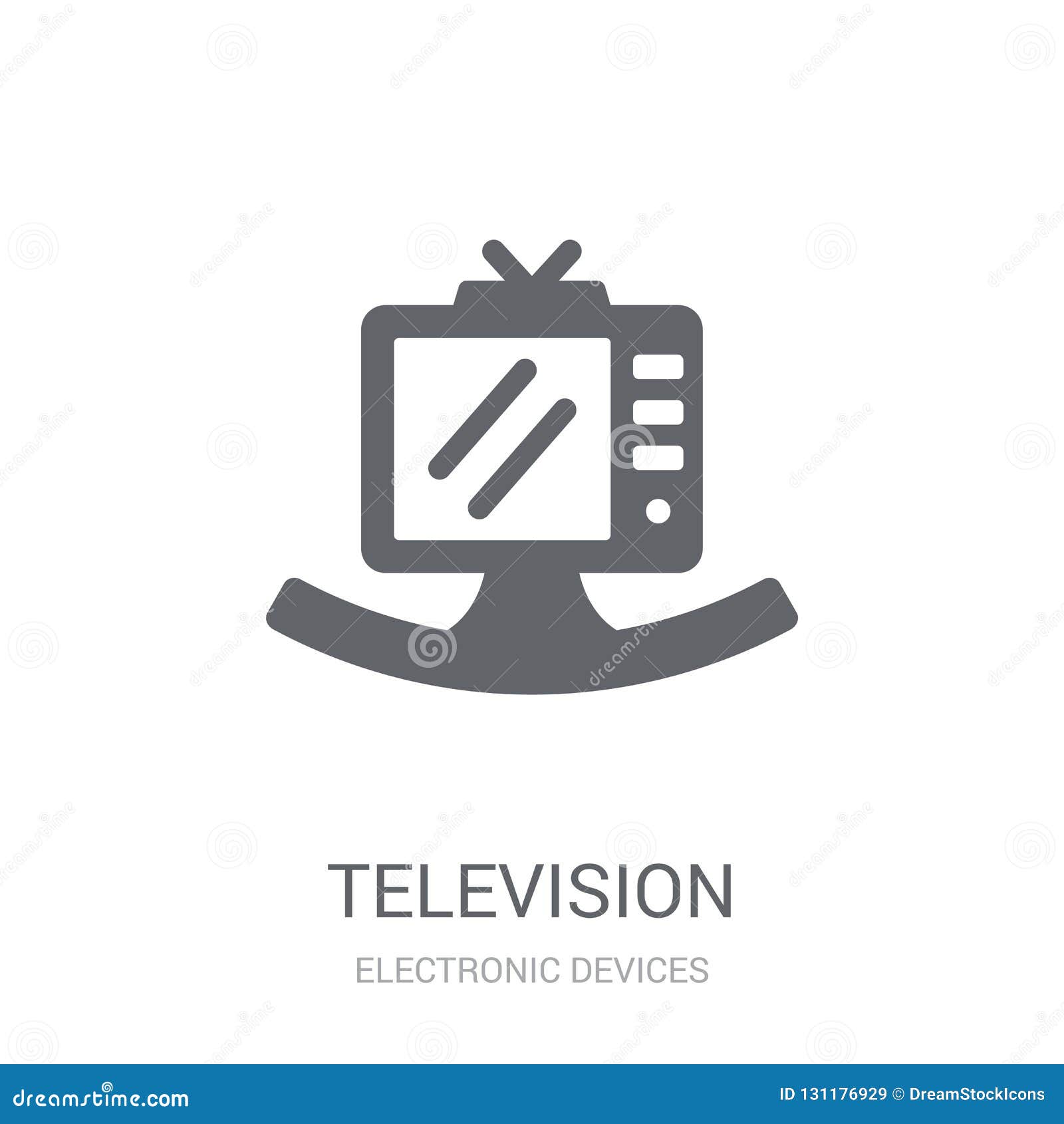 Television Icon. Trendy Television Logo Concept on White Background ...