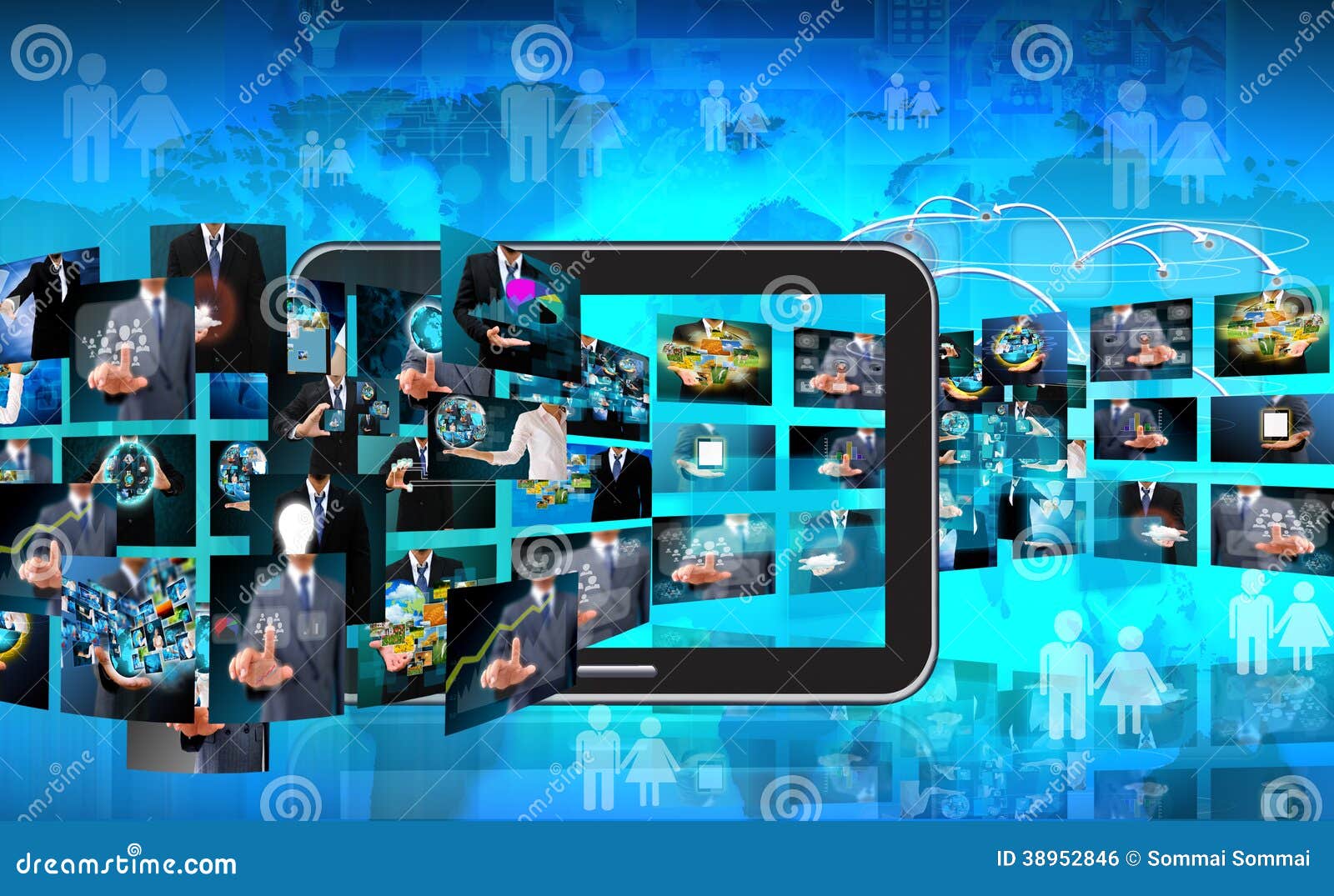 Television and Internet Production Business Conc Stock Photo - Image of ...
