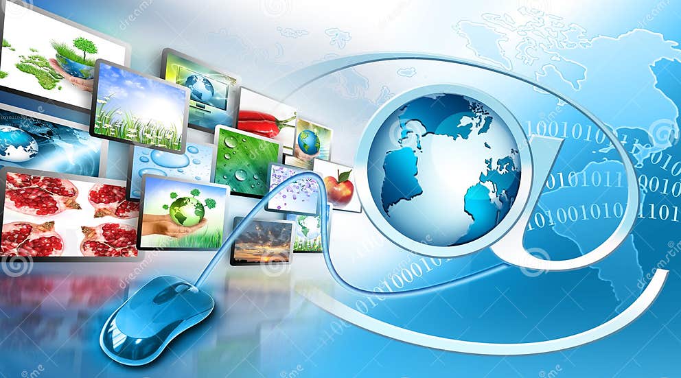 Television and Internet Production Technology Stock Illustration ...