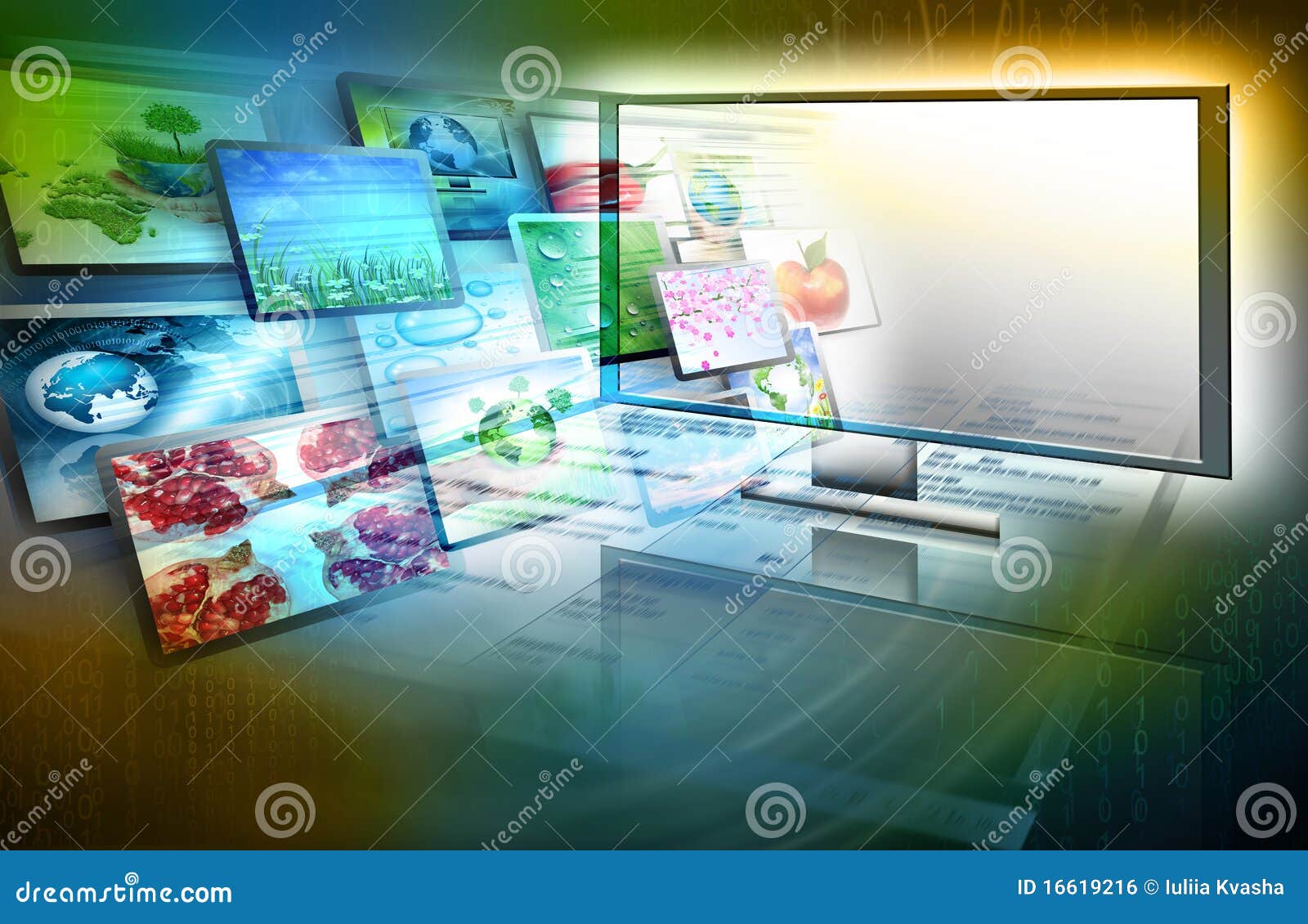 Television and Internet Production Technology Stock Illustration ...