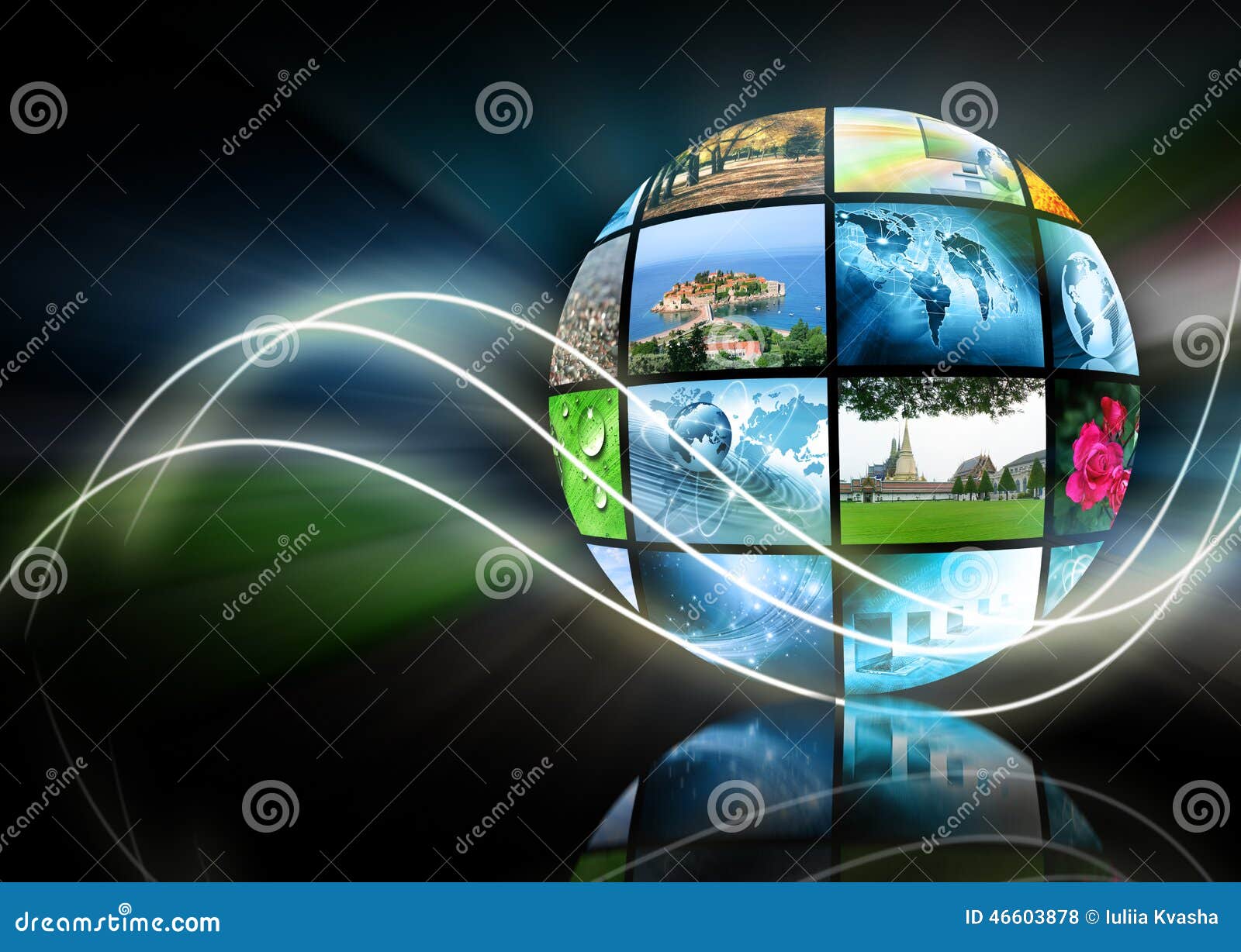 Television and Internet Production Technology Concept Stock Photo ...