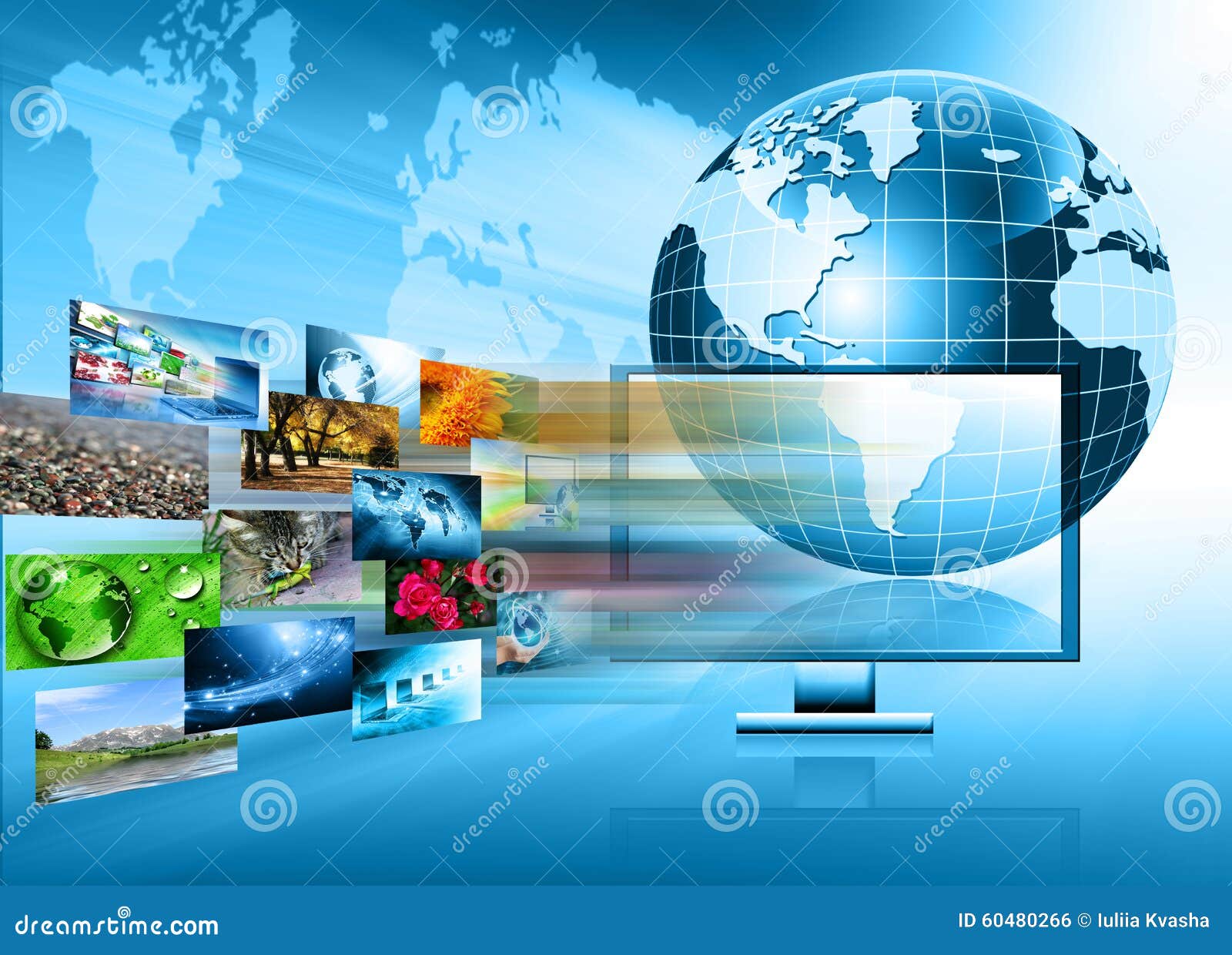 Television and Internet Production Technology Stock Illustration ...