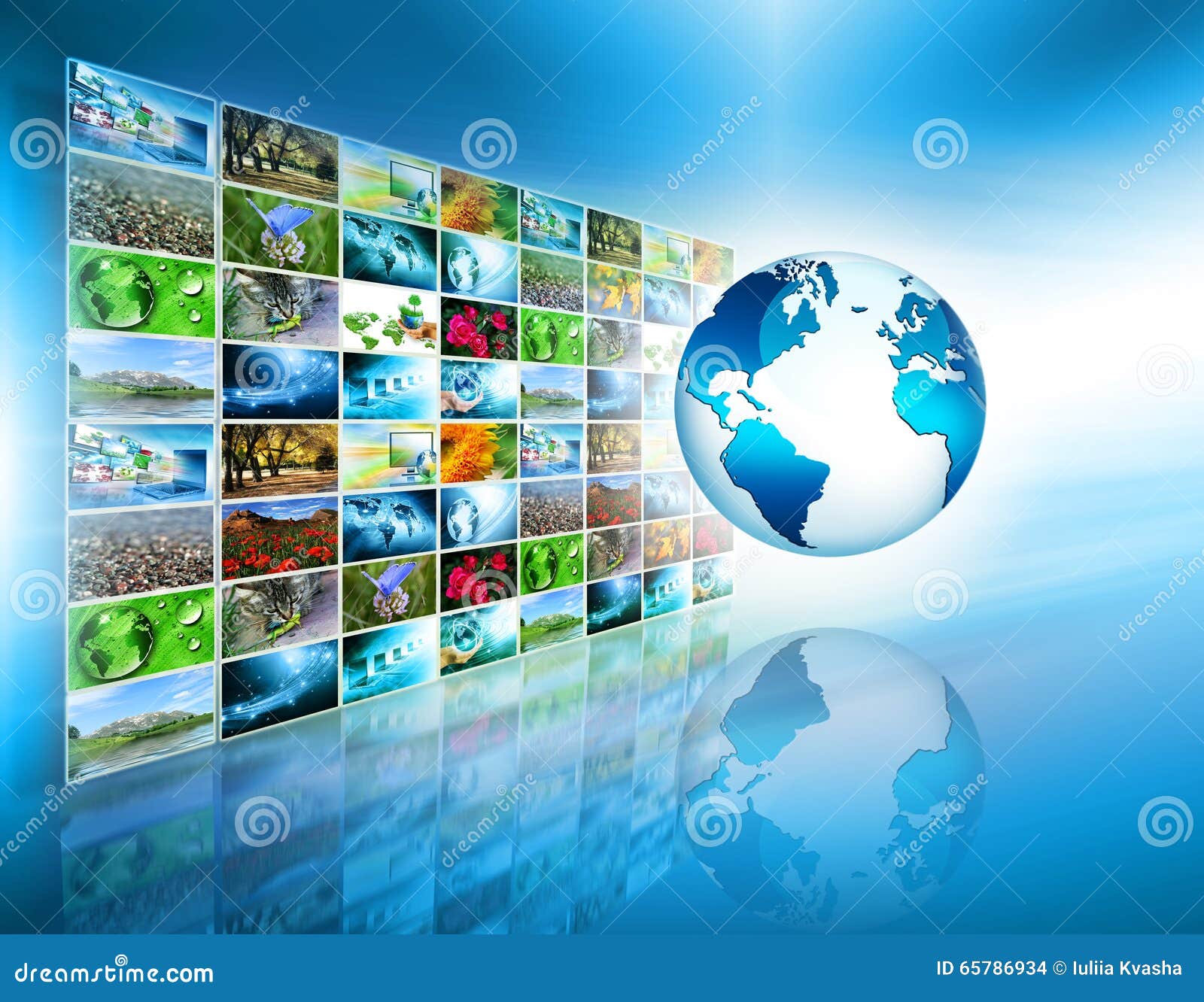 Television and Internet Production Technology Concept Stock ...