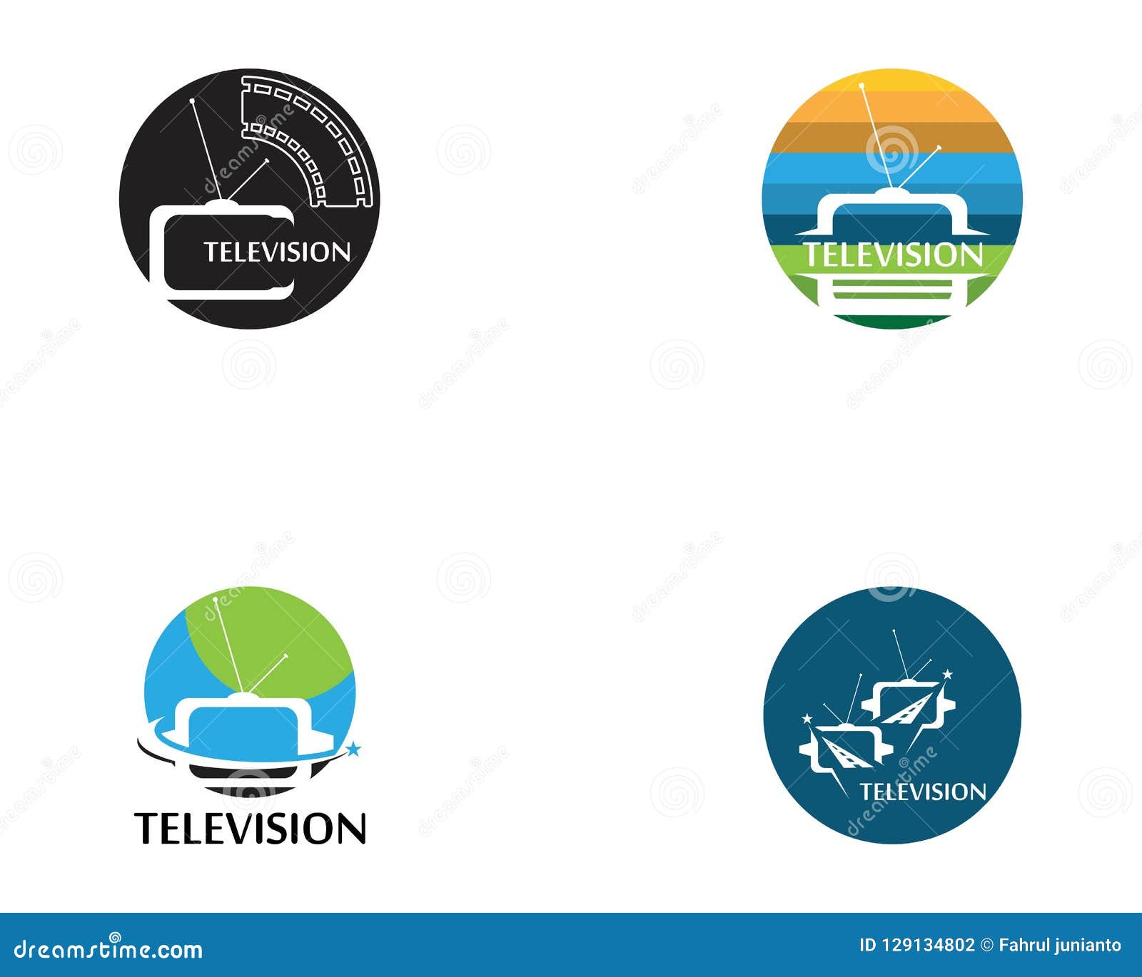 Television Logo Vector Template Stock Vector - Illustration of ...