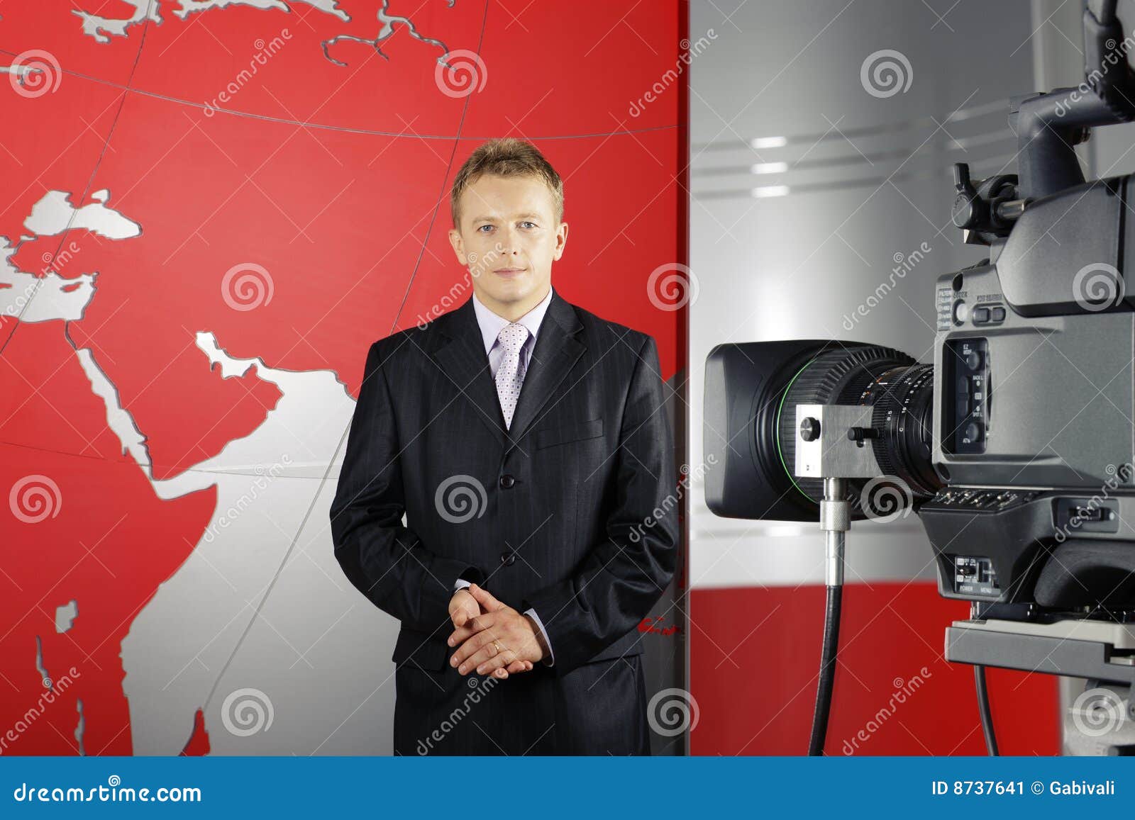 Television News Reporter and Video Camera Editorial Photo - Image of ...