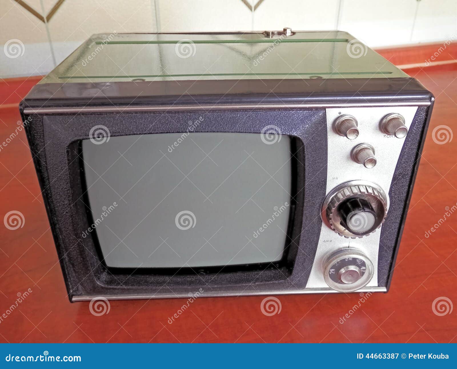 Television Old Construction Eighties Stock Image - Image of receiver ...