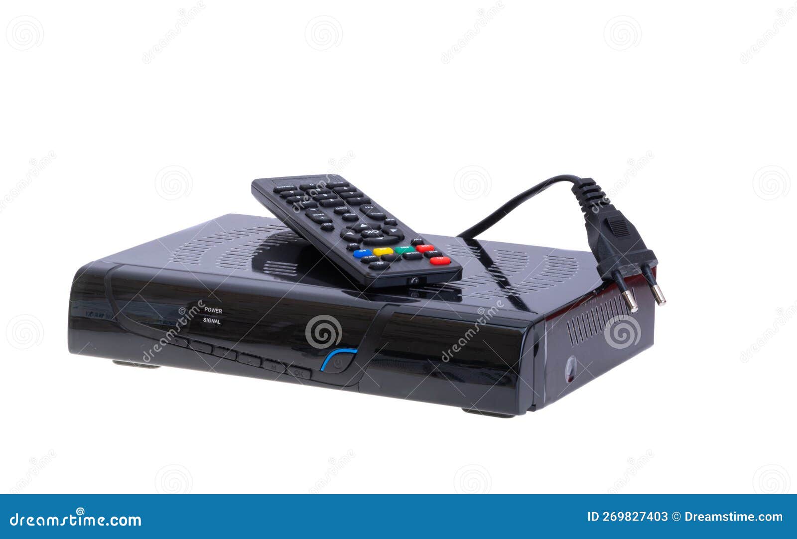 Television Receiver Isolated Stock Image - Image of closeup, news ...