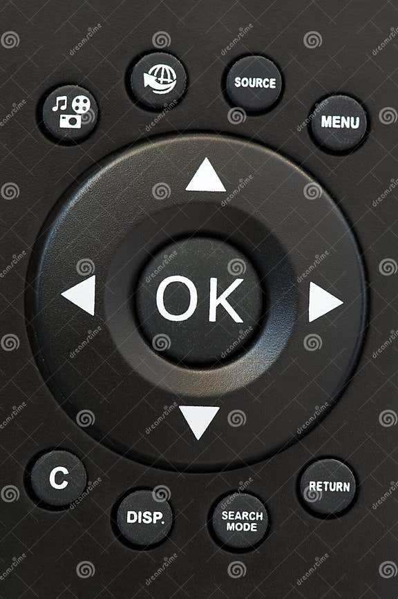 Television Remote Control Buttons Stock Image - Image of modern ...