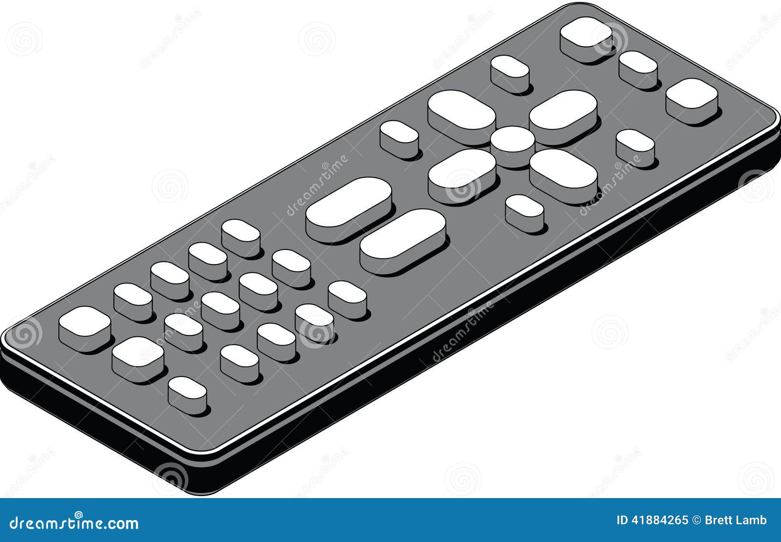 Television Remote Control stock illustration. Illustration of digital ...
