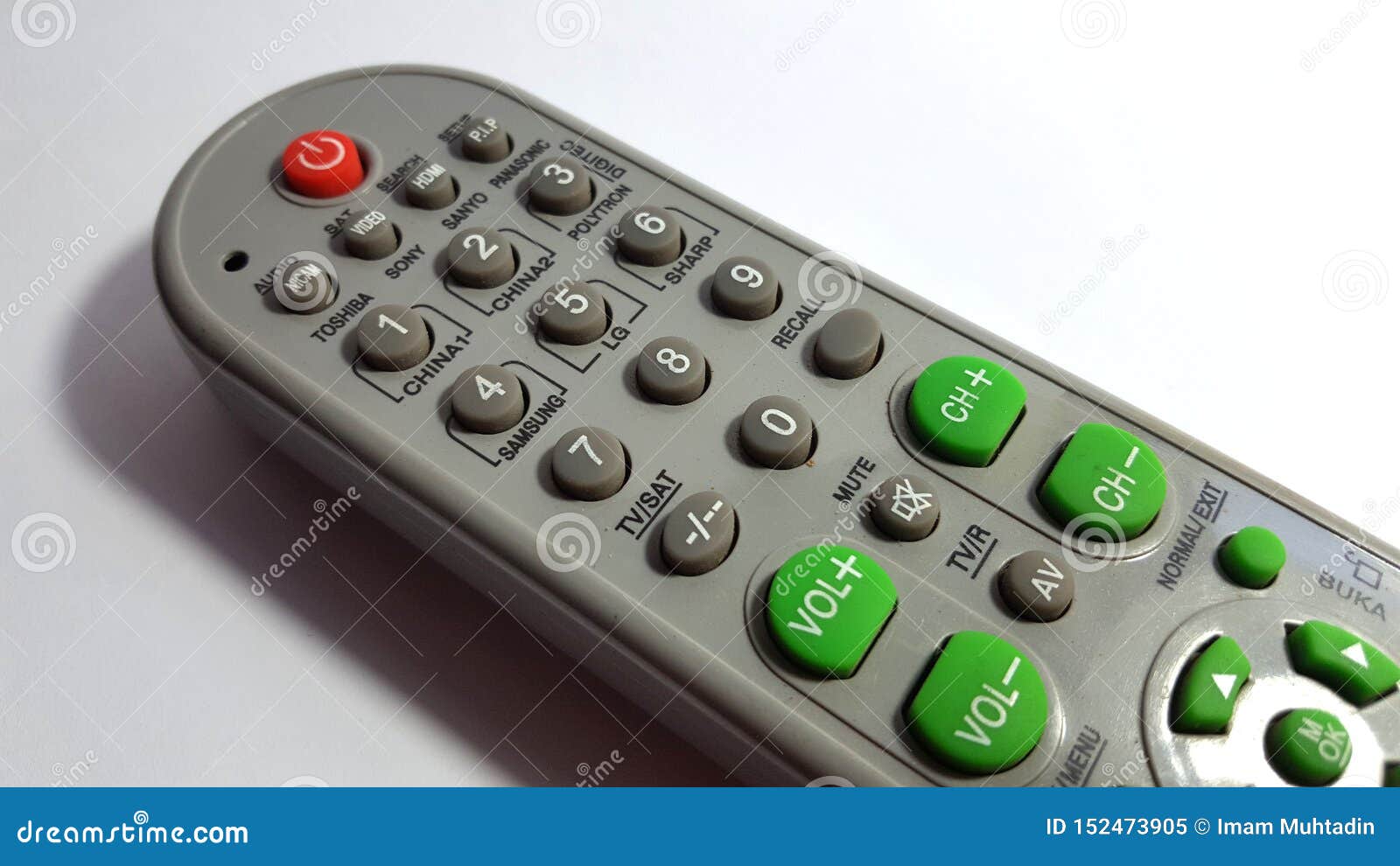 Television Remote Control, One of the Television Broadcast Control ...