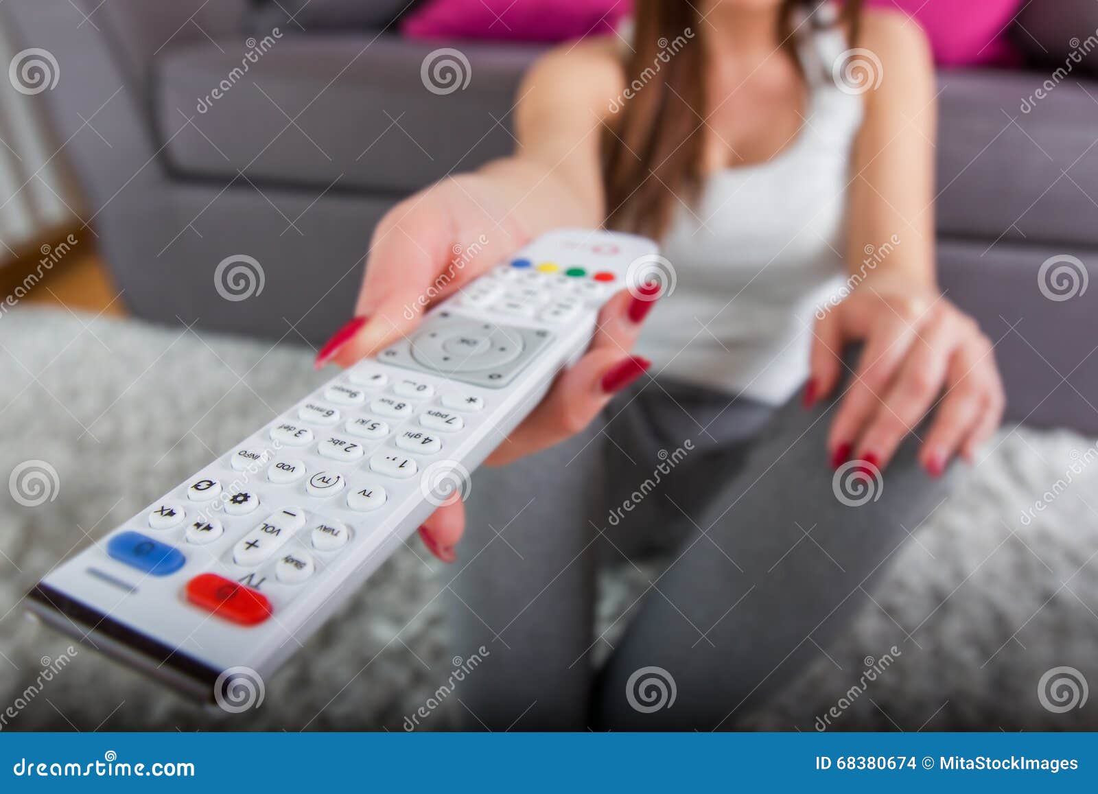 Television Remote Control stock photo. Image of program - 68380674