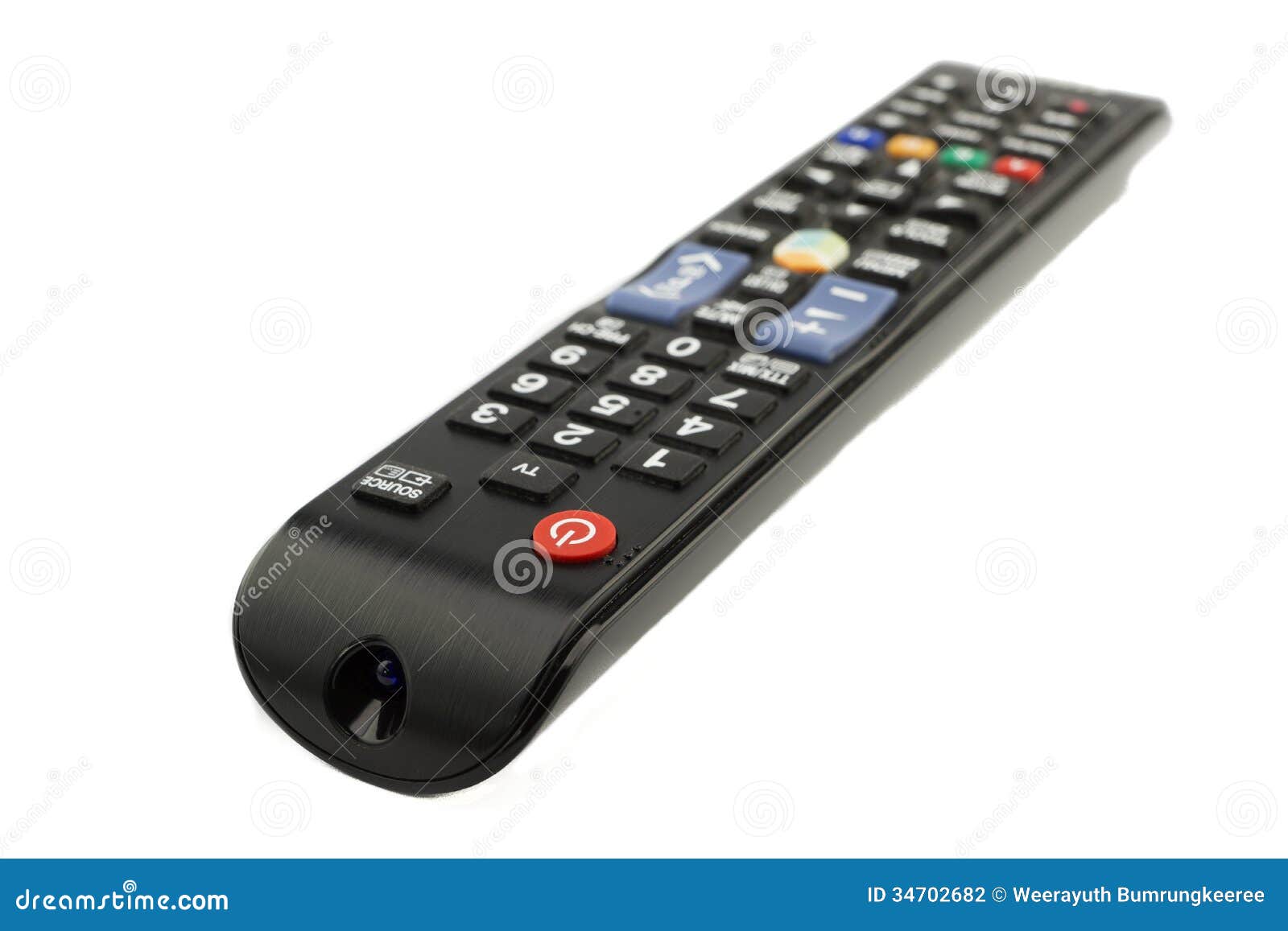 Television Remote Controller Stock Photo - Image of object, single ...