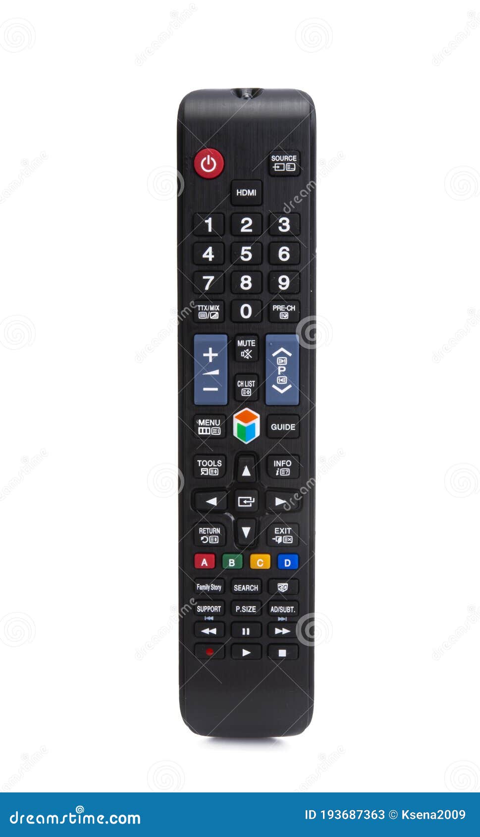 Television Remotes Isolated Stock Image - Image of digital, multimedia ...