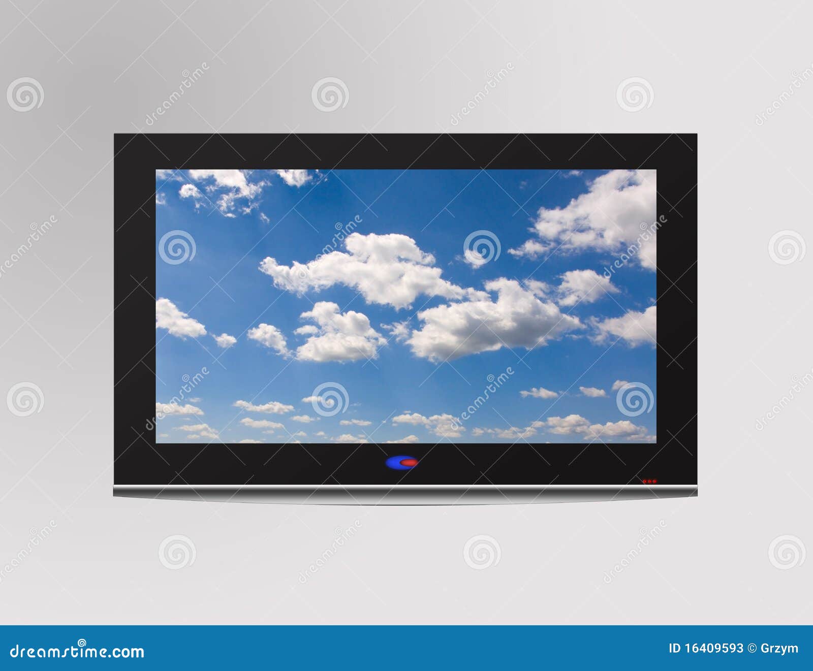 Television set stock image. Image of high, blue, object - 16409593