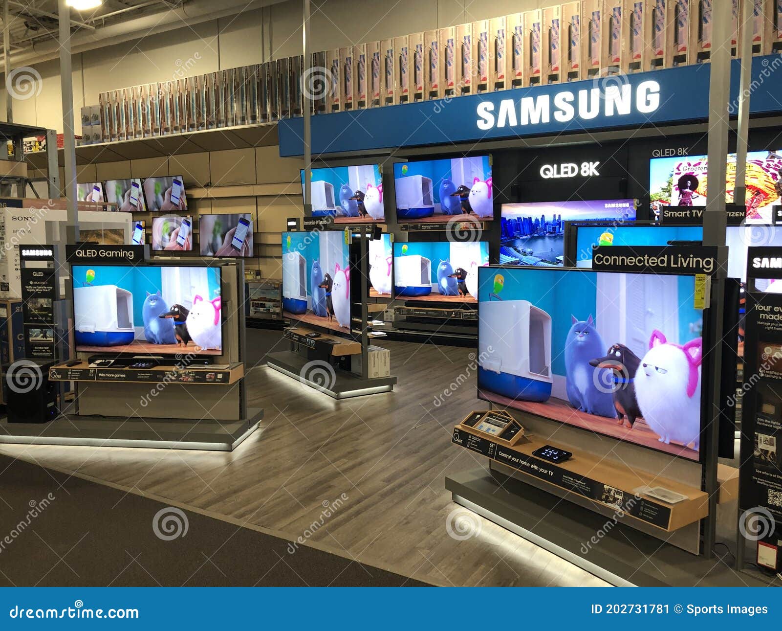 Television Sets editorial photo. Image of colors, customers - 202731781