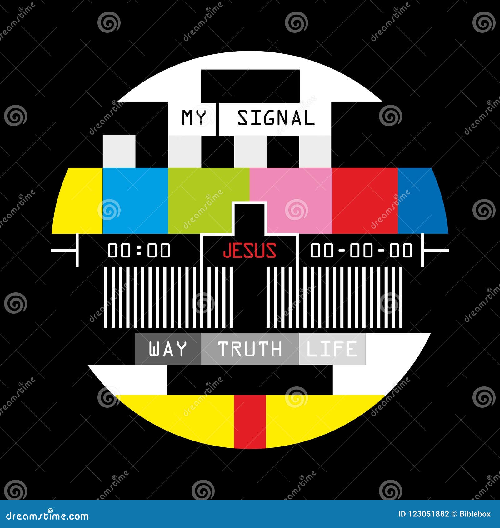 Television Signal for Christian. only Jesus Stock Vector - Illustration ...