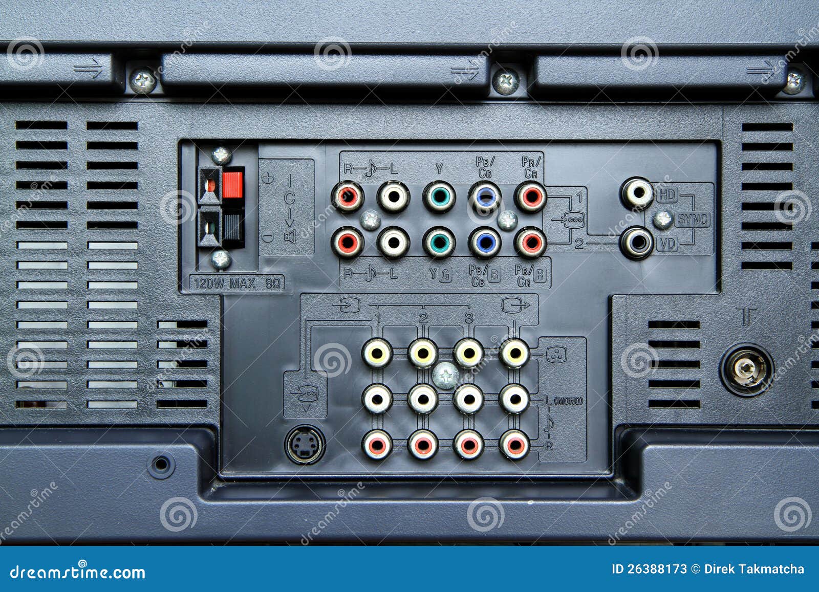 Television sockets stock image. Image of electrical, gear - 26388173