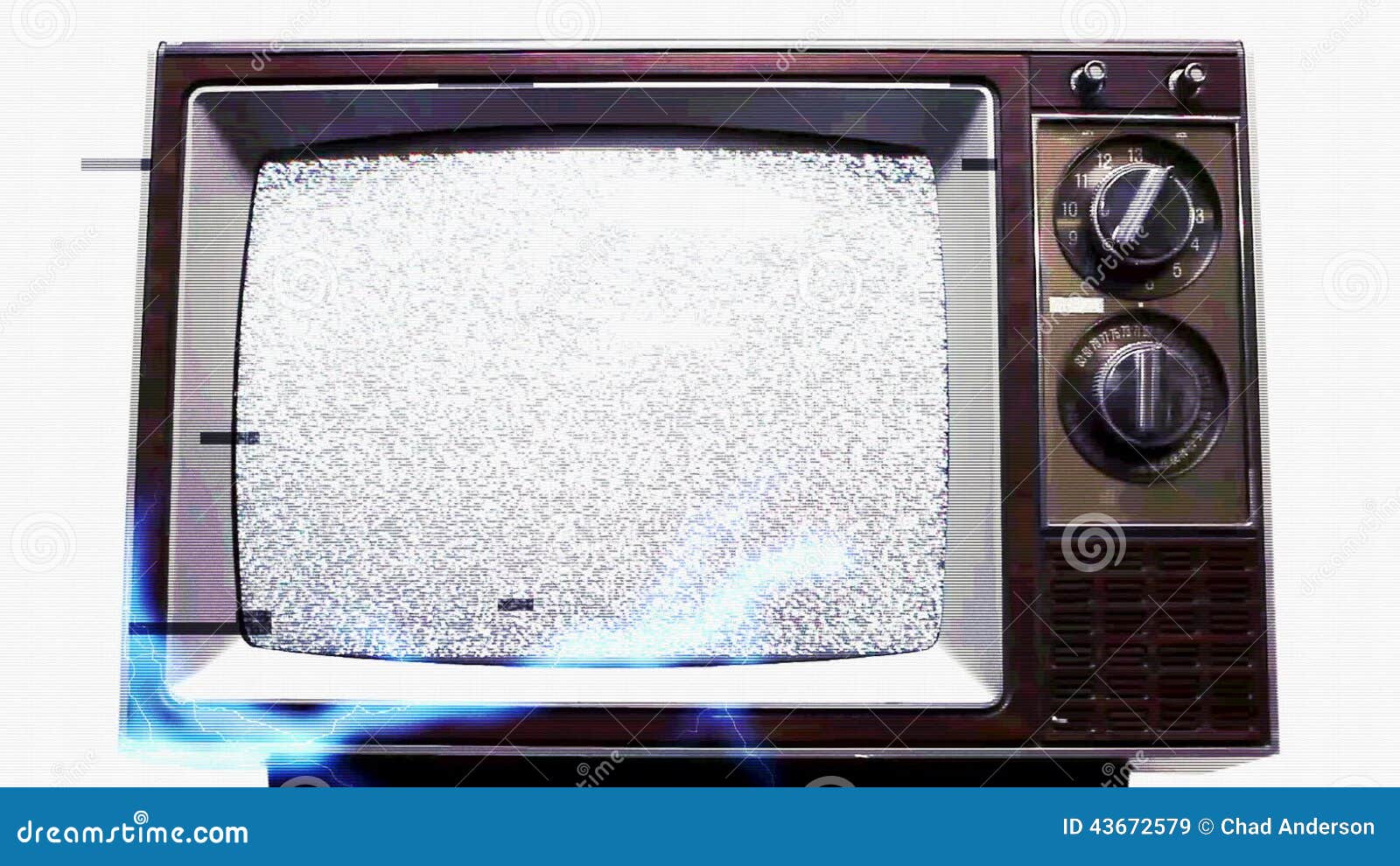 Television Static Electrical Shock Overload Stock Video - Video of ...