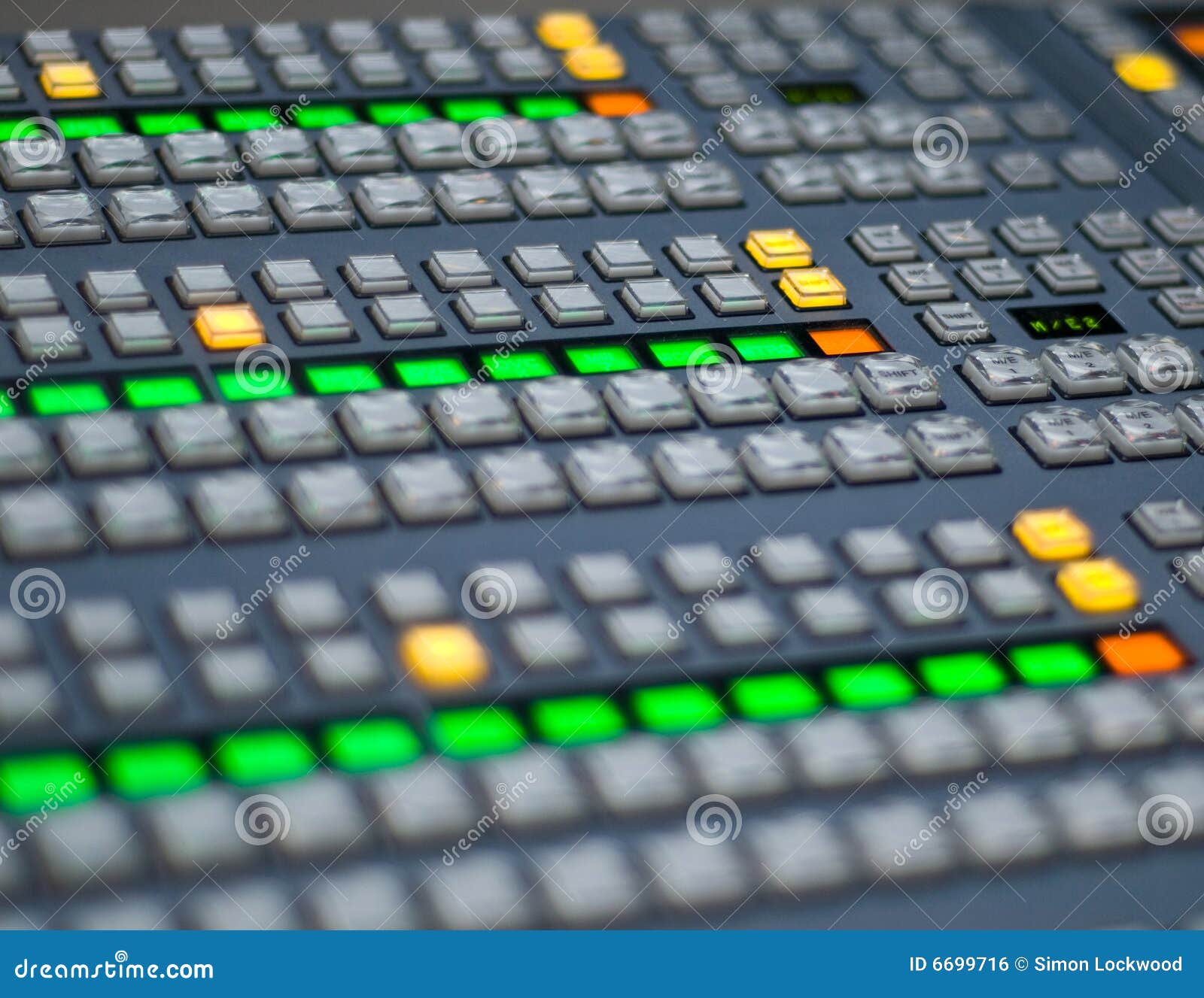 TELEVISION SWITCHER stock photo. Image of video, readout - 6699716