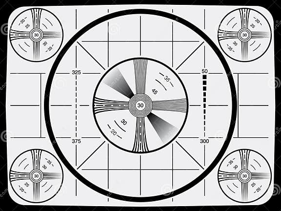 Television Test Pattern stock vector. Illustration of transmission ...