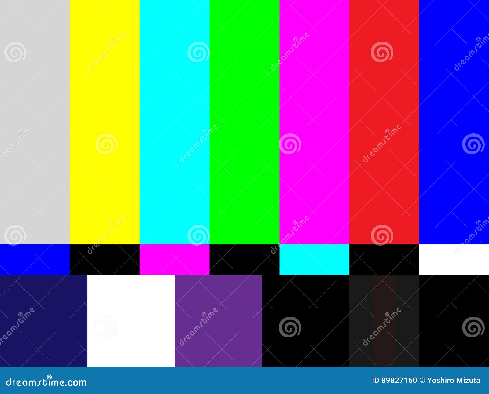 Television Test Pattern of Stripes Stock Vector - Illustration of ...