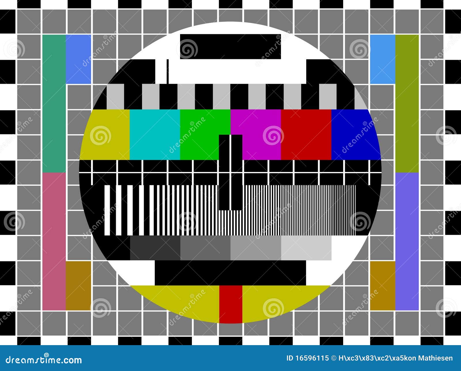 Television test screen stock vector. Illustration of television - 16596115