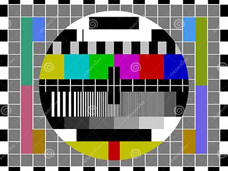 Television test screen stock vector. Illustration of television - 16596115
